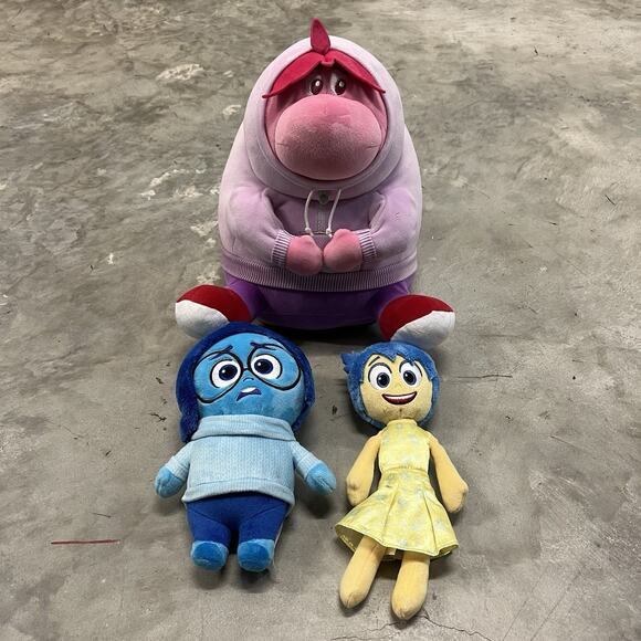 Disney | Toys | Inside Out 2 Plush Lot Joy Sadness Embarrassment ...